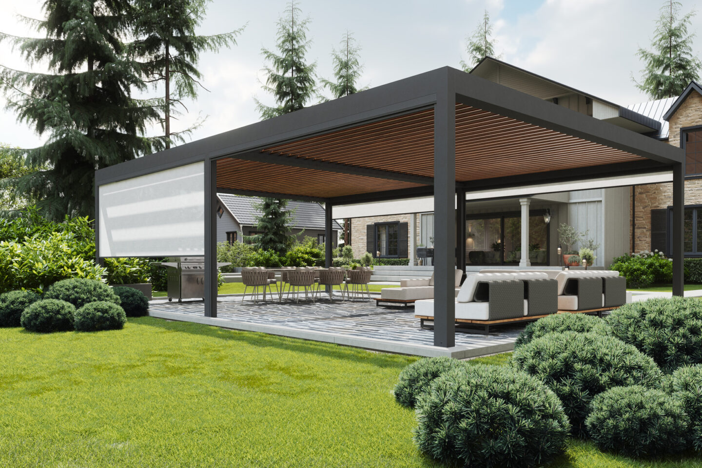 Sonnenschutz in Top-Form - Neue Pergola SKYVI von ALUHAUS | Oknoplast
